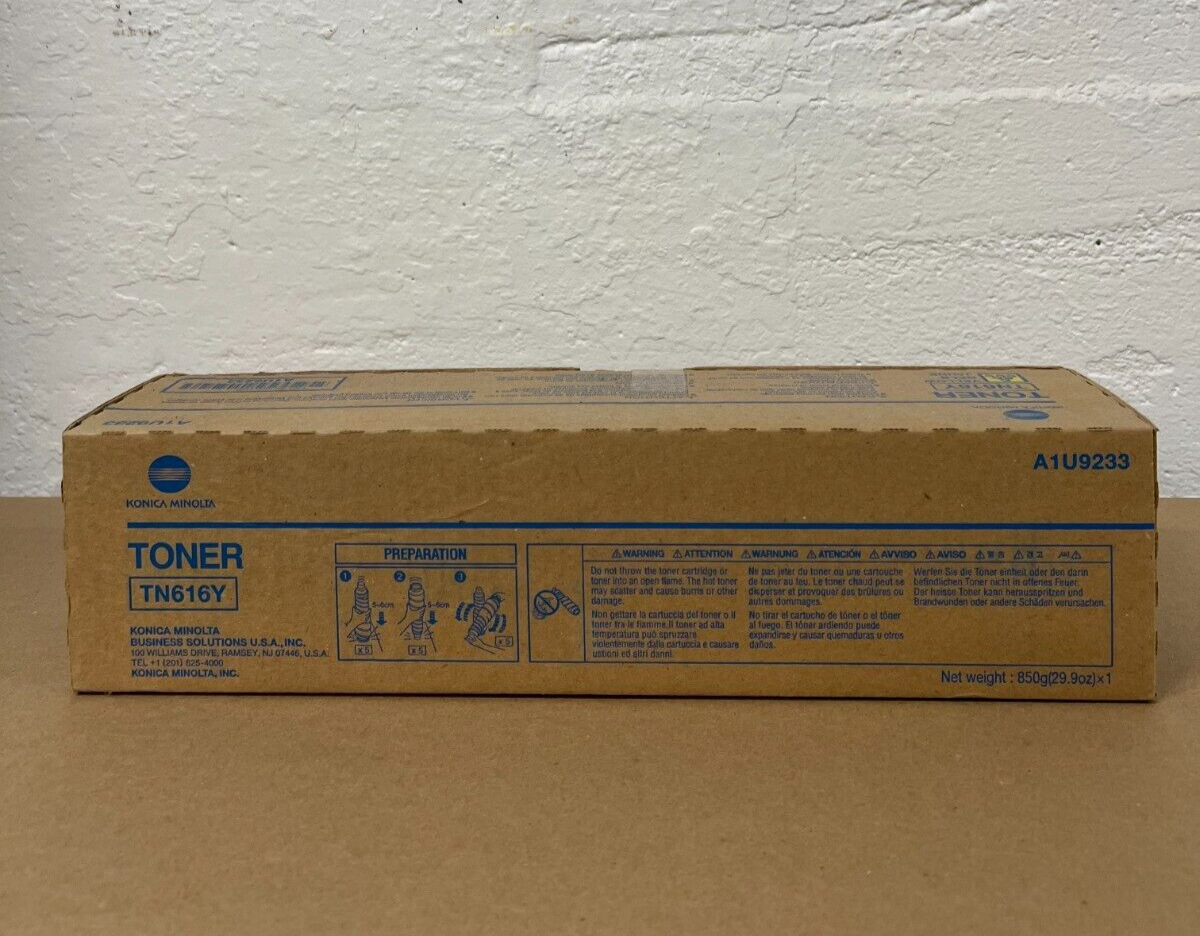 Konica Minolta TN616Y Yellow Toner for Bizhub Press C6000 C7000 for ...