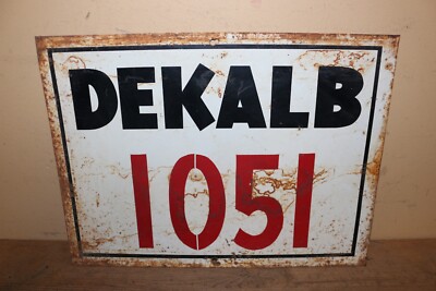 Vintage 1950's Dekalb Seed Corn Farm 16" Metal Sign | eBay
