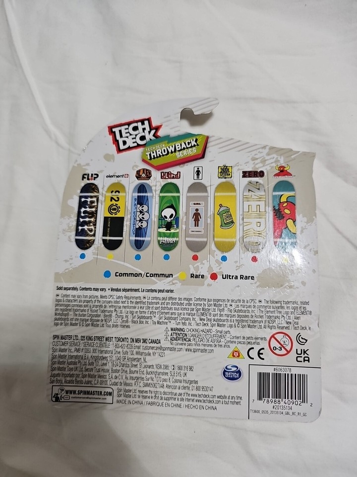 Tech Deck - ZERO Ultra Rare Fingerboard Throwback Skateboard - Walmart ...