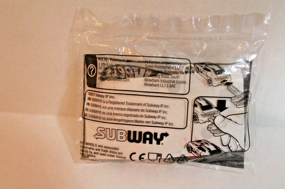 Subway Kids Meal 2018 Hot Wheels Car to Decorate & Race NEW | eBay