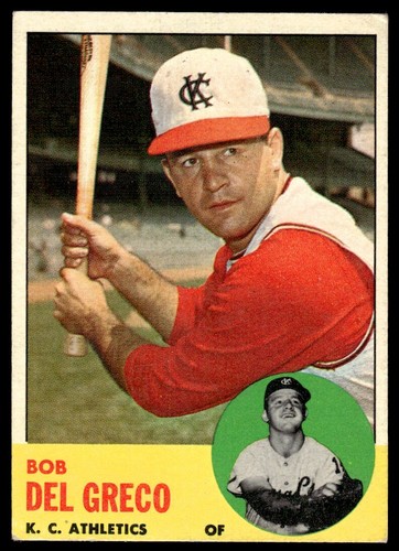 1963 Topps Bob Del Greco Kansas City Athletics #282 | eBay
