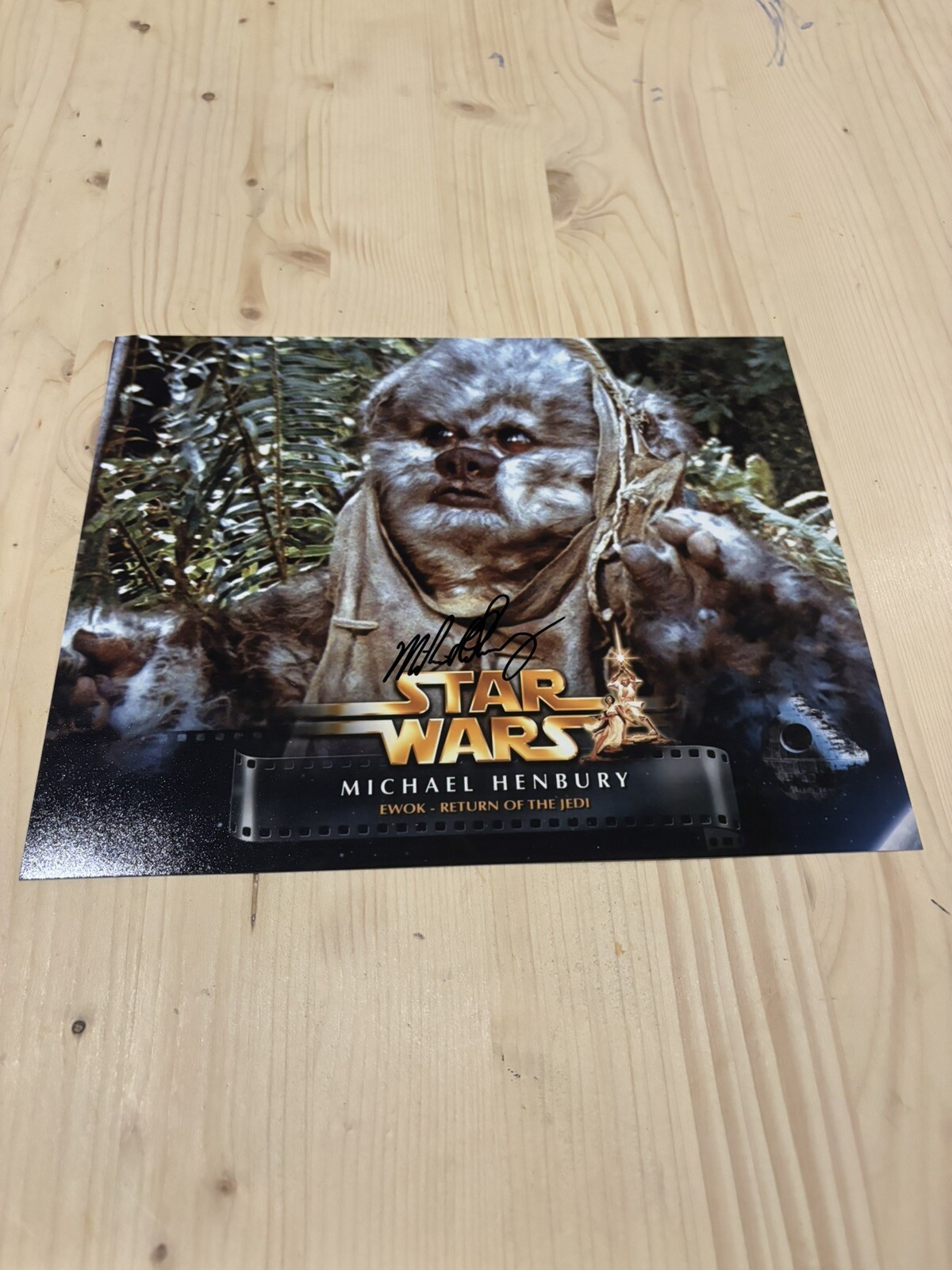 Michael Henbury Hand Signed Autograph With COA Star Wars Ewok Return Of ...