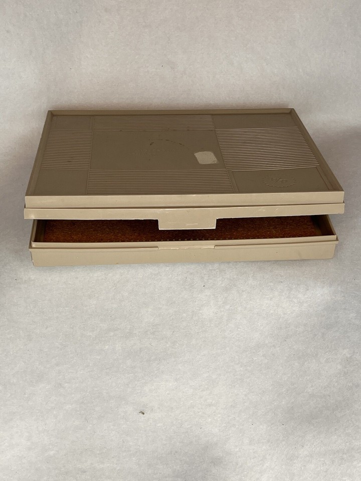 Cork Lined Microscope slide storage case box 100 capacity Plastic | eBay