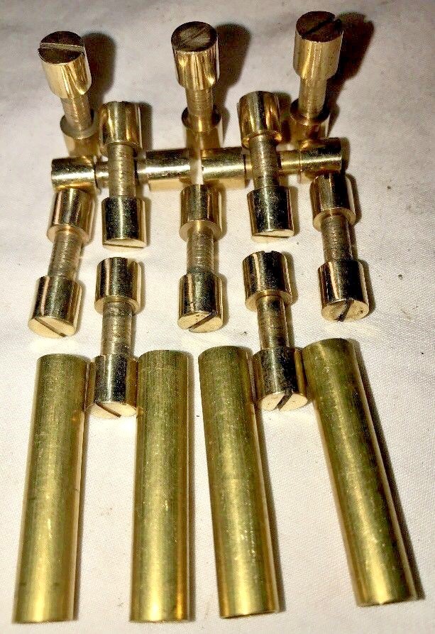 Knife Mounting Rivets 12 Brass 5/16” Corby Rivets & 4 Lanyard Tubes ...