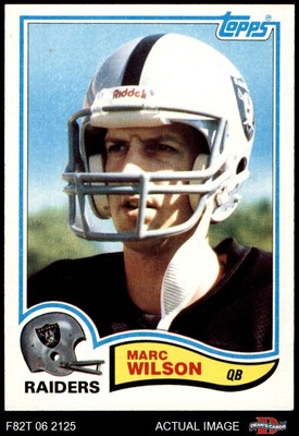 1982 Topps #201 Marc Wilson Raiders RC BYU 7.5 - NM+ | eBay