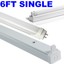 Single Twin T8 LED Batten Tube Fitting Fluorescent Double Wall Light ...