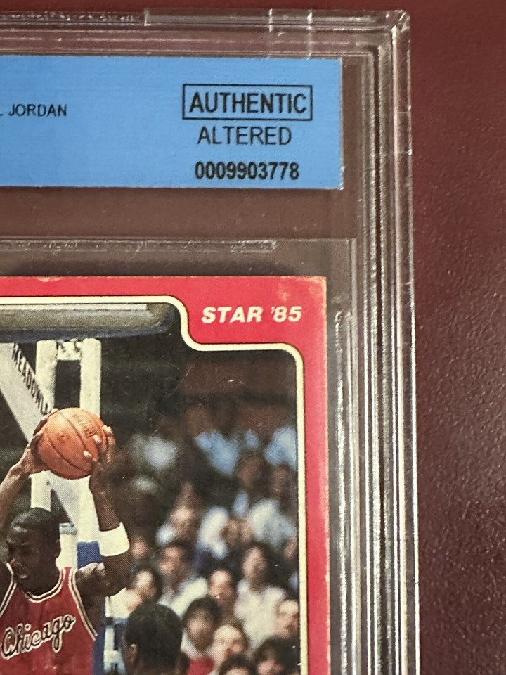 84 85 star michael jordan 101 BGS Authentic Altered | eBay