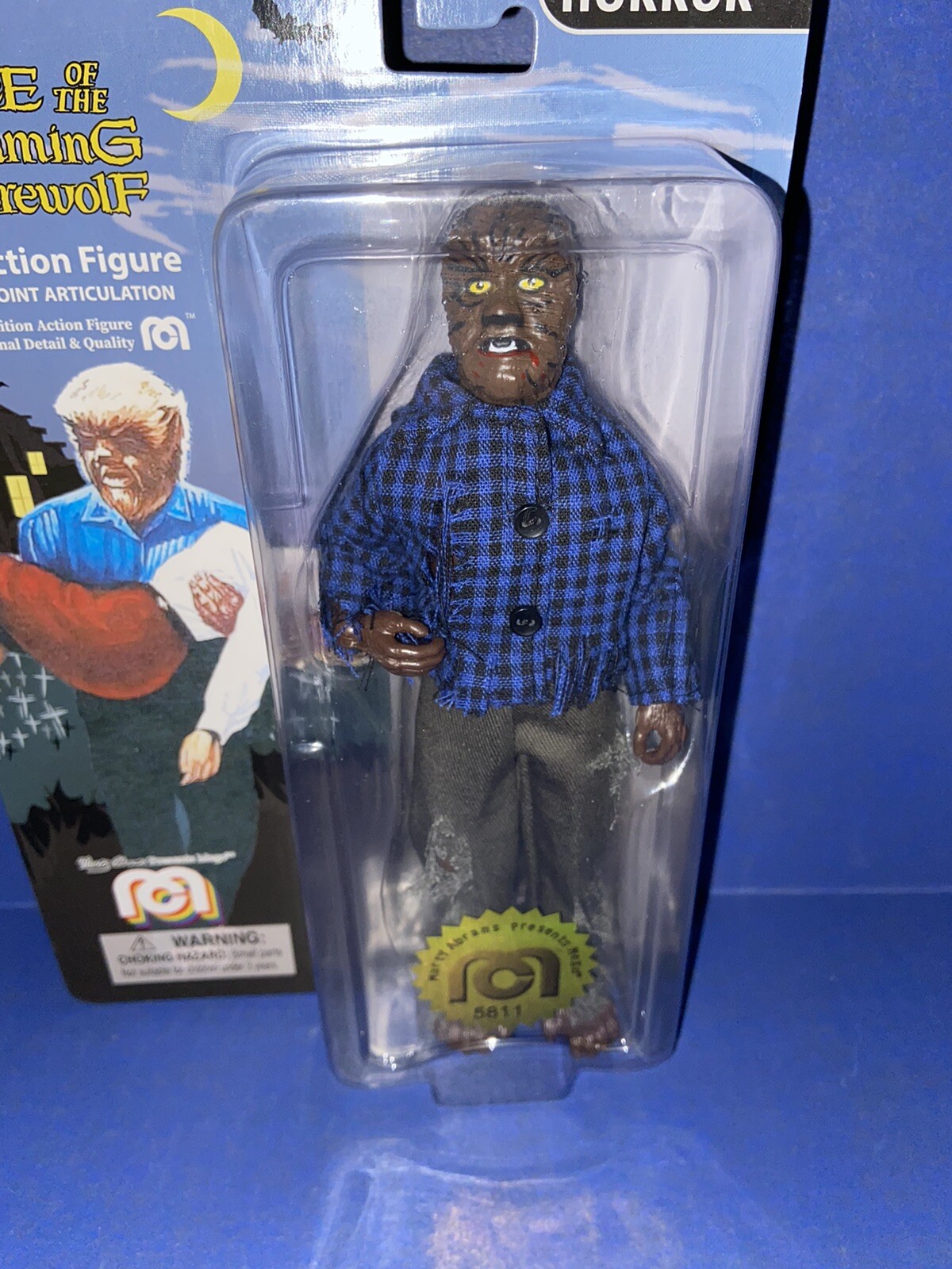 Wolfman Mego 8" Retro Figure Horror Face Of The Screaming Werewolf New ...
