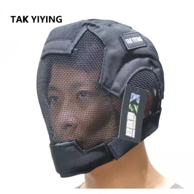 Tactical V6 Protect Mask Steel Mesh Full Face Mask CS For Fencing | eBay