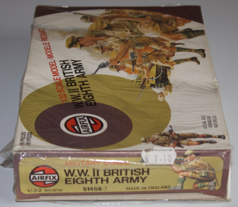 Airfix Toy Soldiers rare Boxed british 8th army 1/32 Scale new old shop ...