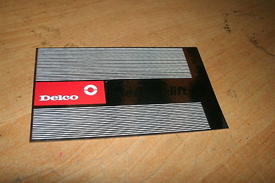 CHEVROLET CORVETTE DELCO GM PRODUCTS PLEASURE LIFT SHOCK DECAL STICKER ...