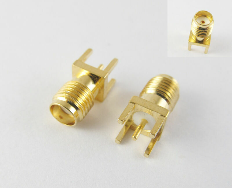 20x PC Board PCB Panel Mount SMA Female Straight Receptacle Solder ...