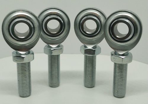 4 QTY 3/8 x 3/8-24 Spherical Male RH Rod Ends W/ Jam Nut HEIM Joints ...