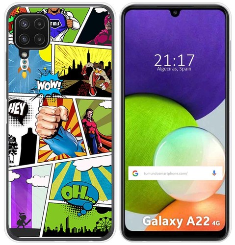Coque Silicone pour Samsung Galaxy A22 4G/M22 Design Bd Dessins ...