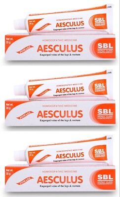 3 x SBL AESCULUS Ointment 25g Cream Homeopathic Piles Wellness | eBay