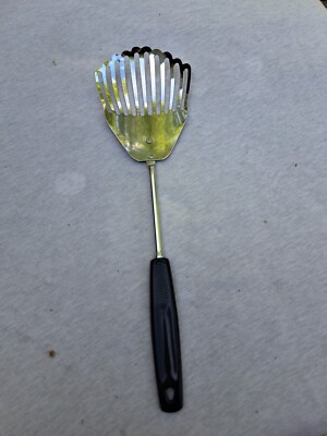 Vtg Foley Slotted Skimmer Strain Fry Spoon Kitchamajig Style Mixes ...