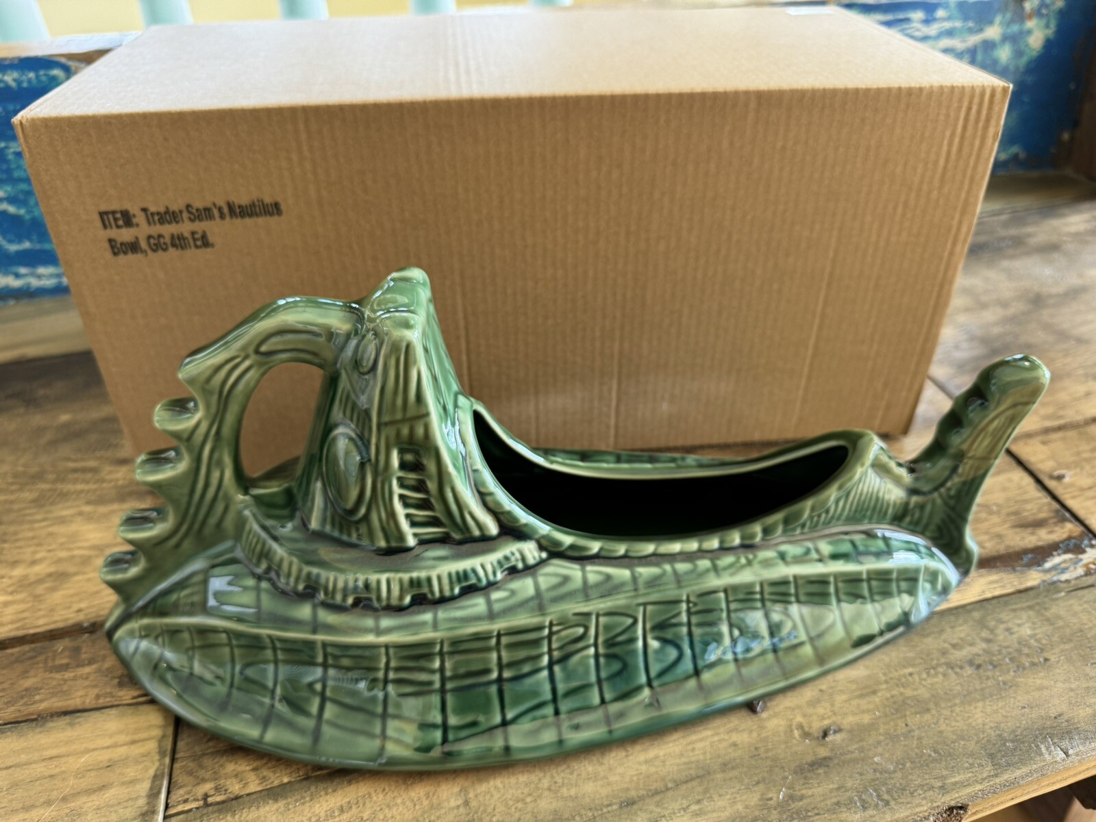 Disney Trader Sam’s Nautilus Mug 4th Edition GREEN Tiki Grog Grotto ...