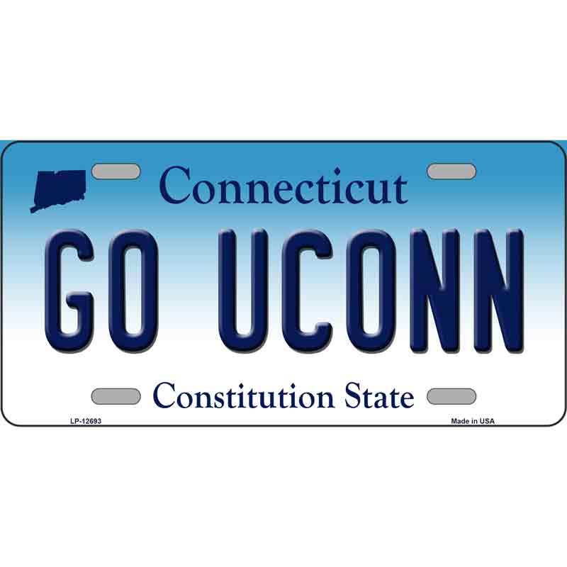 Go UConn Novelty Metal License Plate Tag LP-12693 | eBay