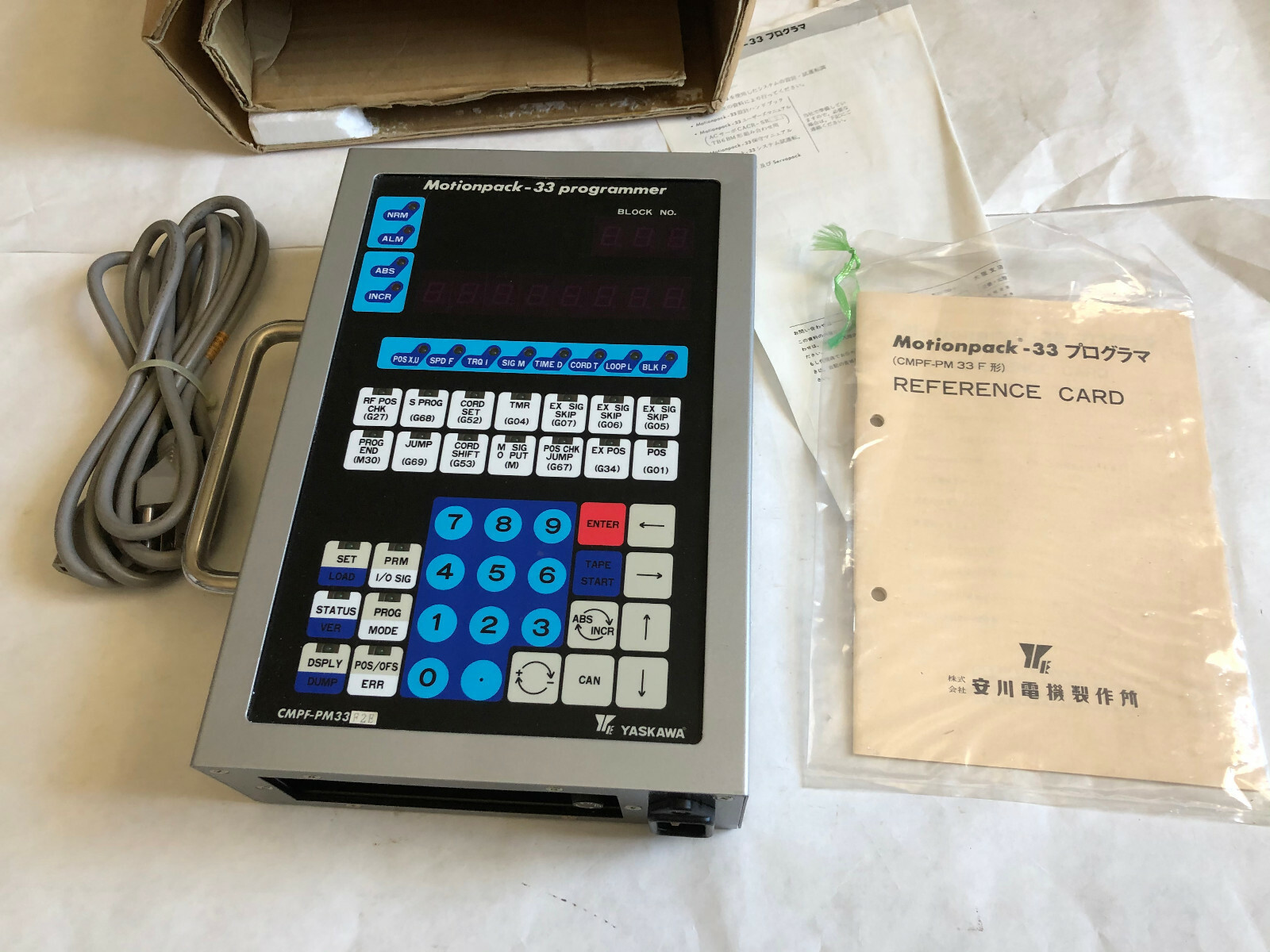 NEW YASKAWA ELECTRIC CMPF-PM33,CMPF-PM33F2E MOTIONPACK-33 PROGRAMMER,EW ...
