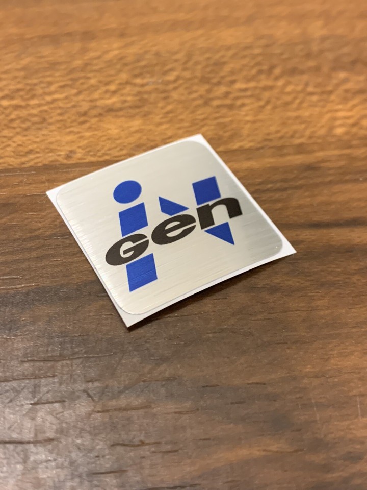 INGEN Jurassic Park 386 486 Computer Case Badge Flat Sticker Retro PC ...