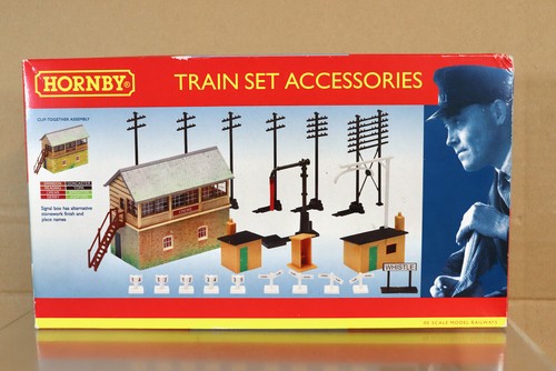 HORNBY R8202 SIGNAL BOX TRACK SIDE HUTS WATER HOSE TRAIN SET ACCESSORY ...