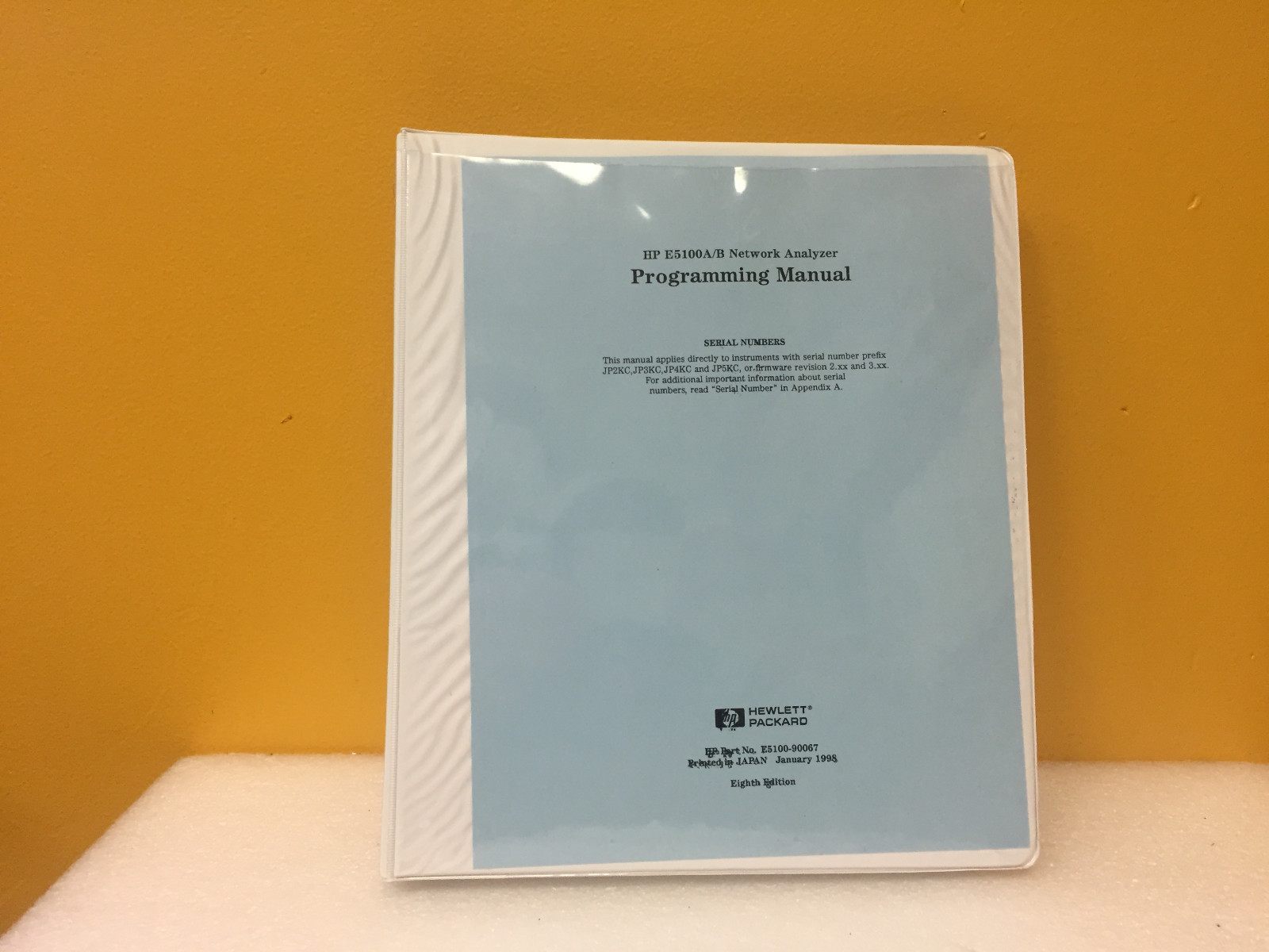 HP / Agilent E5100-90067 E5100A/B Network Analyzer Programming Manual ...