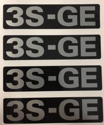 Toyota 3SGE Timing Belt Cover Decal Sticker MR2 Celica IS200 | eBay