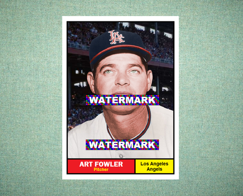 Art Fowler Los Angeles Angels 1961 Style Custom Baseball Art Card | eBay