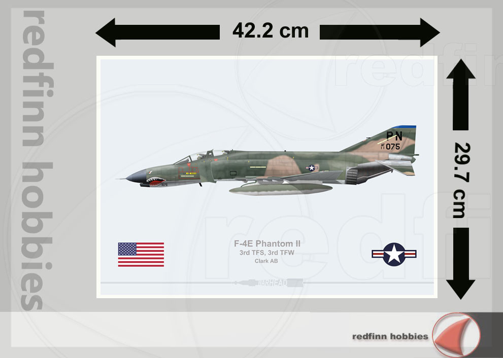 Warhead Illustrated F-4E Phantom II 3rd TFS, 3rd TFW Clark AB Aircraft ...