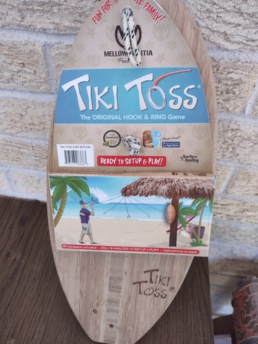 Tiki Toss Surf Edition The Original Hook And Ring Game Bamboo Mellow ...