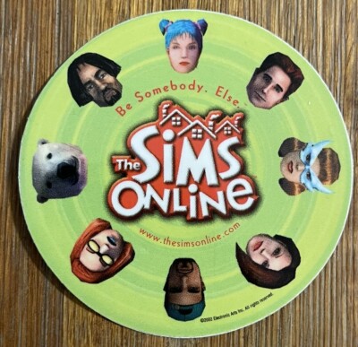 The Sims Online PC AOL E3 Promotional Sticker Video Game Y2K Vintage ...