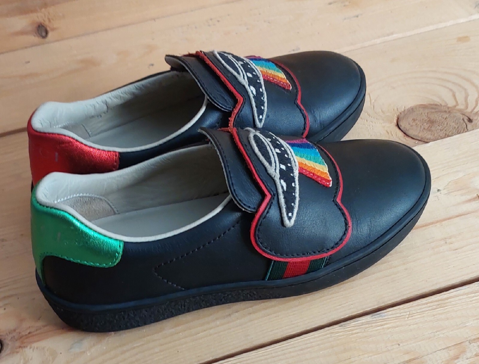 Gucci Ufo Sneakers Kids Size 10 US Ace Sneakers Slip On 500911 | eBay