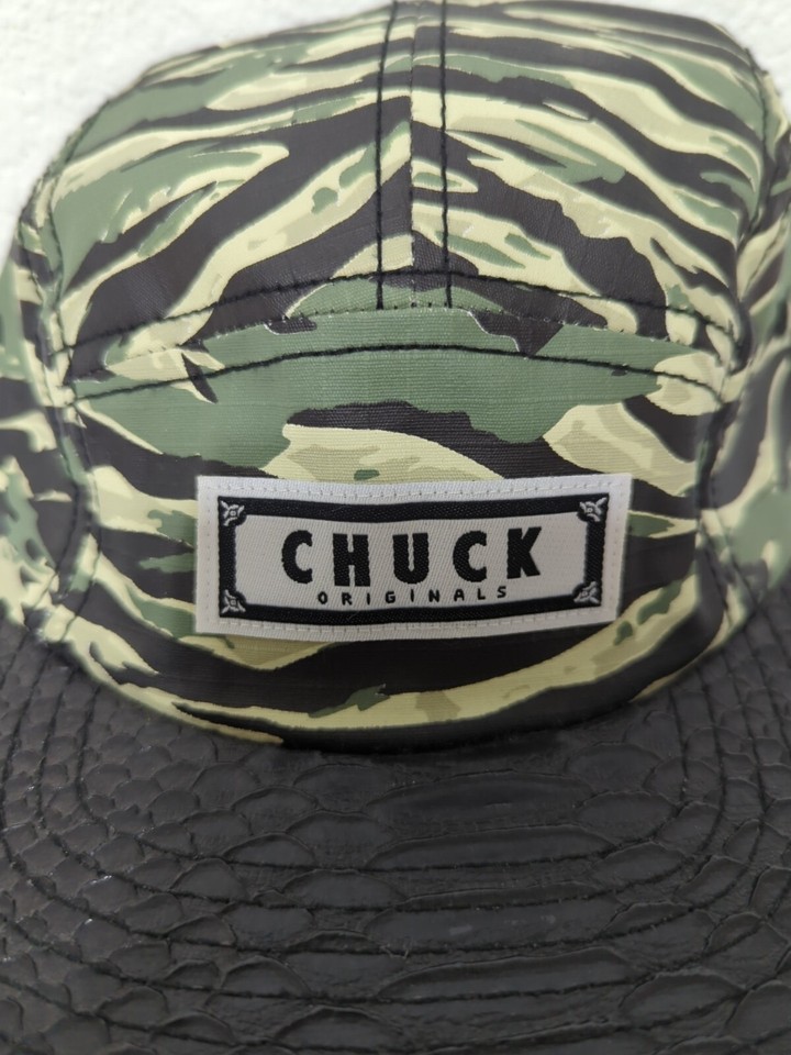 Chuck Originals O/S 5 Panel Camo & Alligator Skin Brim Hat | eBay