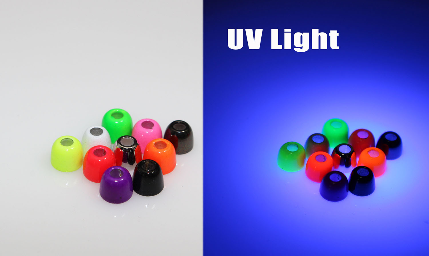 50 pcs Copper Cone Head Fly Tying Beads Weight Nymph Head Jig Fly Tying ...