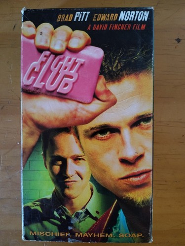Fight Club (VHS, 2000) David Fincher Brad Pitt Edward Norton ...