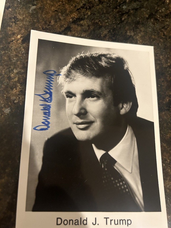 President Donald J Trump Autographed Photo - JSA LOA Very Early Rare ...