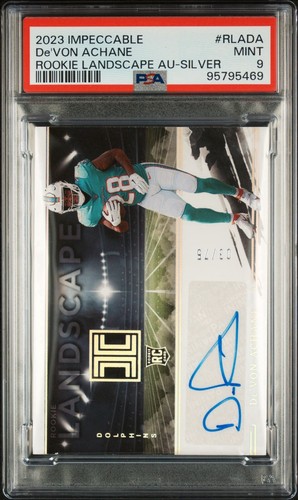 2023 Devon Achane Impeccable Autograph /75 PSA 9 | eBay