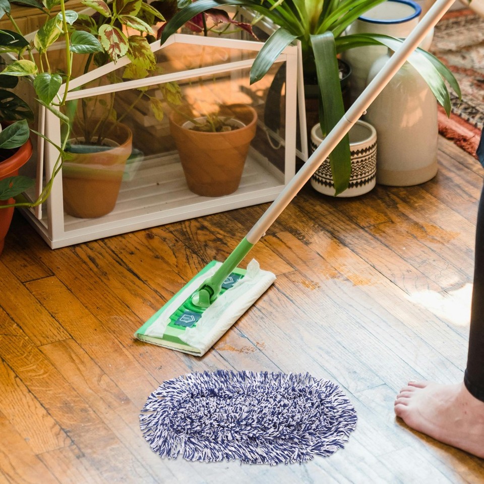 Mop Heads Replacement Cleaning Pad Ceramic Tile Pads for Hardwood Flat ...