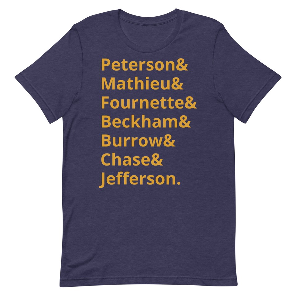 LSU Tigers Shirt Football Legends (Burrow, Chase, Jefferson, ODB Jr ...