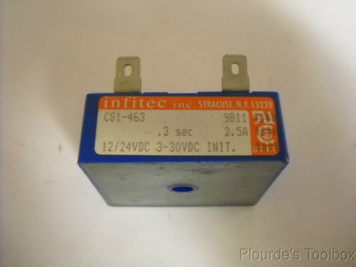 Infitec Timing Delay Relay CS1-463 9811, .3 Sec, 2.5A 12/24VDC, 3-30V ...