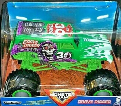 SPIN MASTER MONSTER JAM AUTHENTIC '20 1/24 GRAVE DIGGER 30 YEARS BAD TO ...