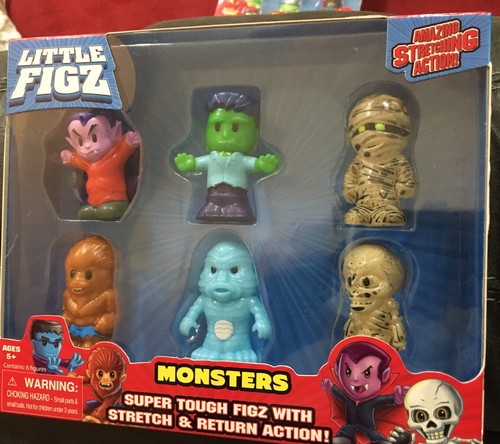 Little Figs Monsters Super Tough Figz Series 1 with Stretch & Return ...