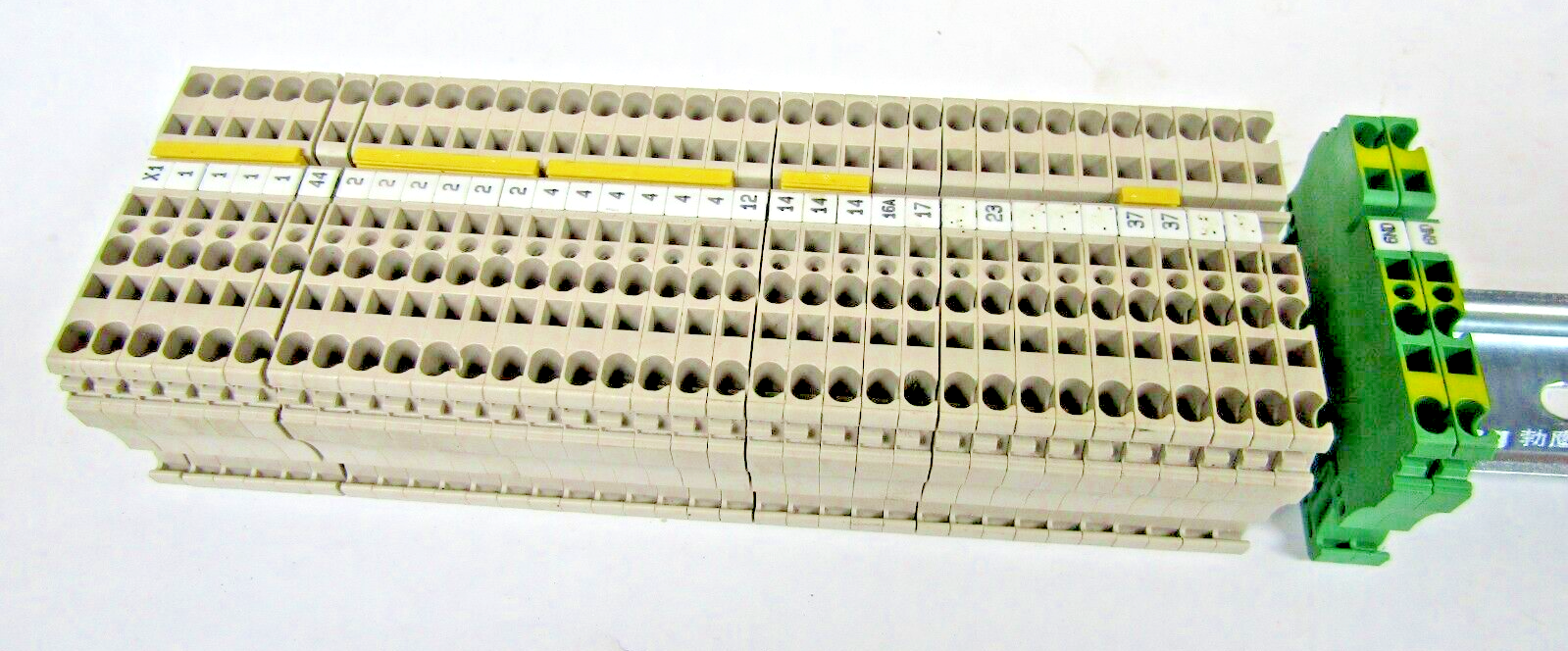 🔥34) WEIDMULLER ZDU 2.5/3AN TAN DIN RAIL WIRE TERMINAL 2) ZPE 2.5/3AN ...