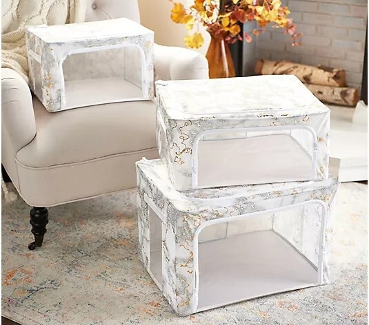 Periea S3 Collapsible Small, Medium and Large Storage Boxes V37859 | eBay