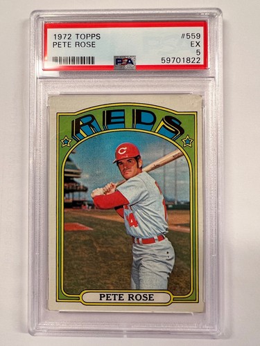 1972 Topps #359 Peter Rose REDS PSA 5 EX | eBay