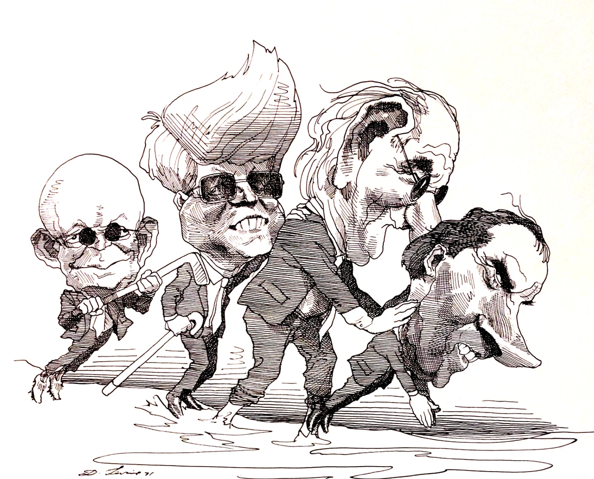 Line Drawings Of Us Presidents