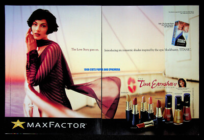 Max Factor Lipstick Nail Polish Titanic 1998 Print Magazine Ad Poster ...