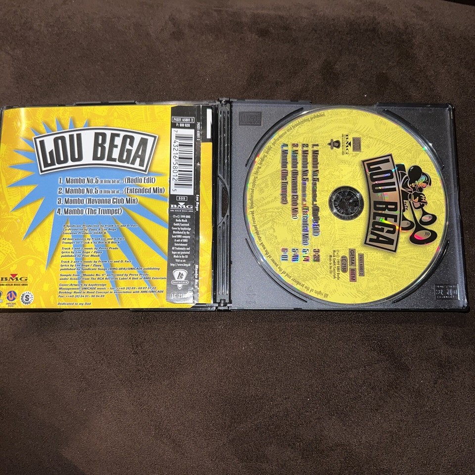 Lou Bega CD Lot A Little Bit Of Mambo, Mambo No. 5 (Single/Mix) | eBay