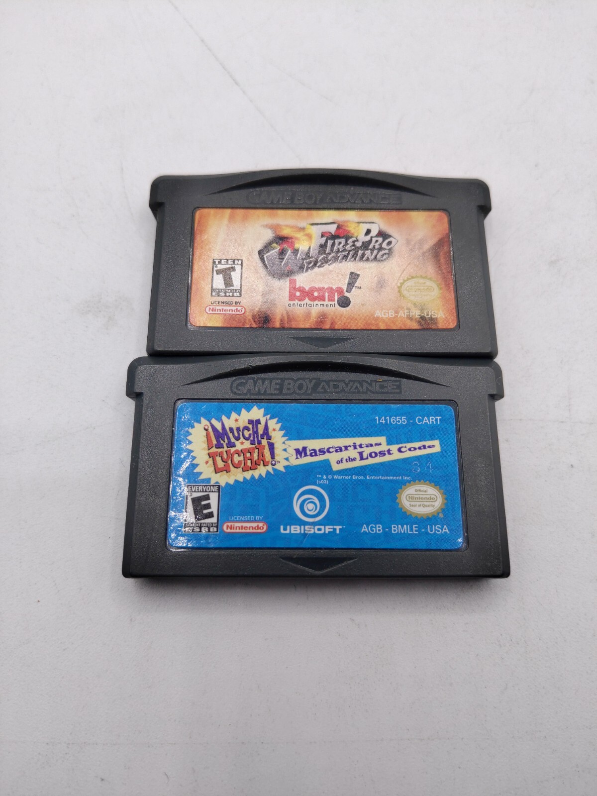 Fire Pro Wrestling 1 Mucha Lucha Nintendo Game Boy Advance 2 Games ...