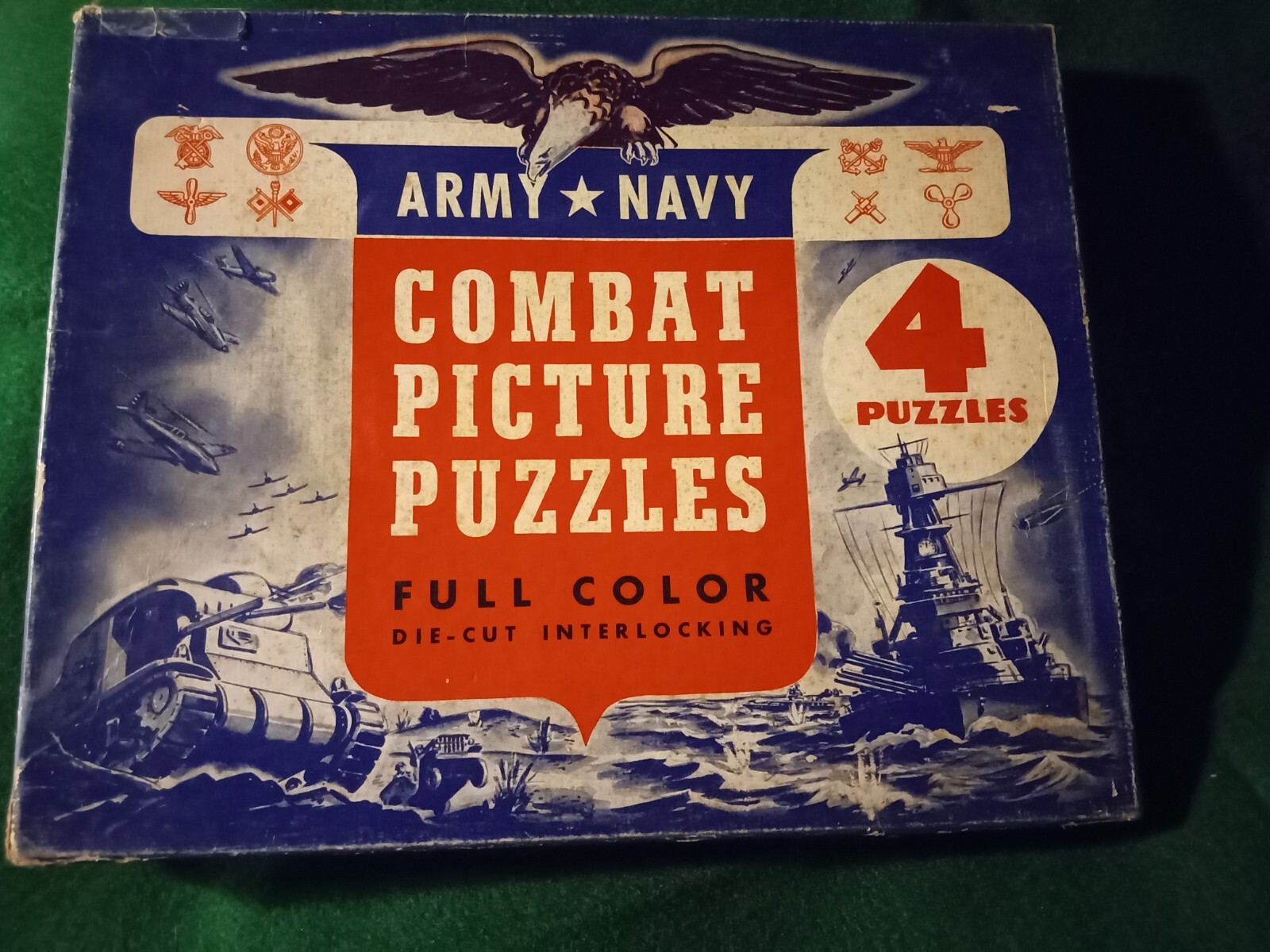 Puzzles Vintage Army & Navy Combat Picture Puzzles. Rare. 8x10". 4 ...